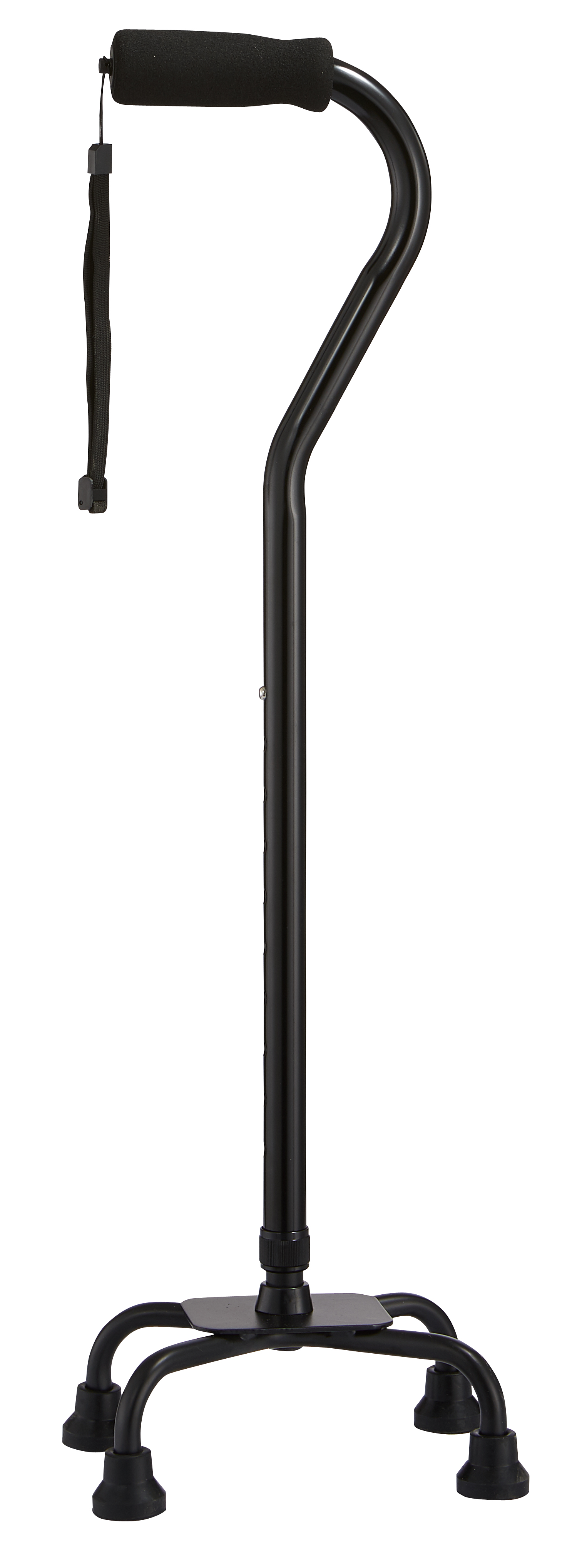 ZBC580 Small Base Quad Cane with Foam Hand Grip Black Color - 佛山市助邦科技有限公司